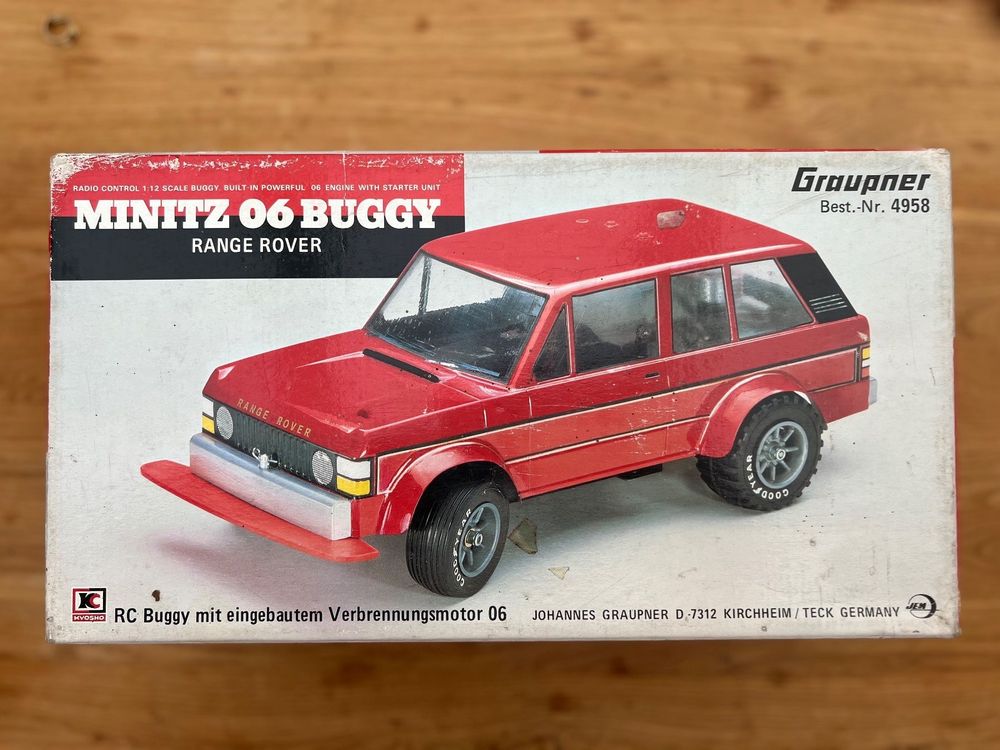 Vintage RC Buggy Minitz 06 Range Rover Graupner/KYOSHO (Defekt) in ...