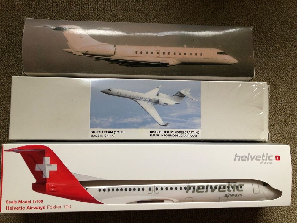 Steckmodelle 1/100 / Fokker / Gulfstream / Global Express | Kaufen auf ...