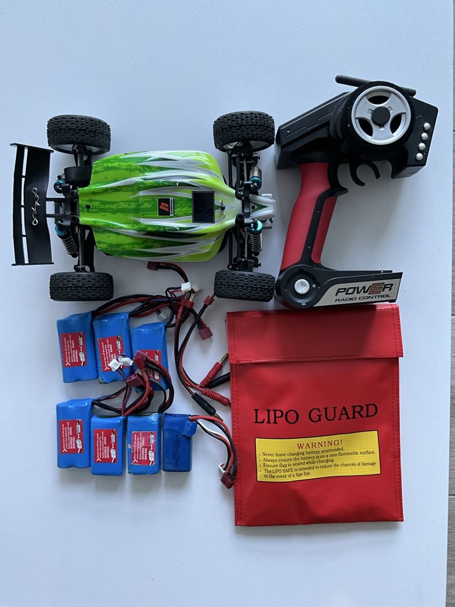 RC Buggy Set – inkl. Fernsteuerung & 7× 2S 1500 mAh LiPo – c (Gebraucht ...