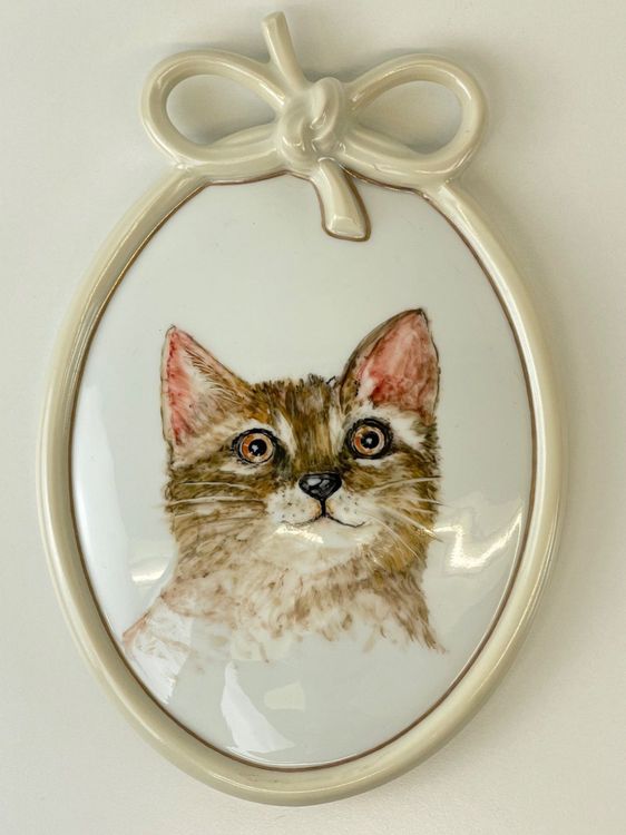 LIMOGES FRANCE Porzellan, Wand-Deko - Katze (Gebraucht) in Zürich für CHF 15 – mit Lieferung auf ...