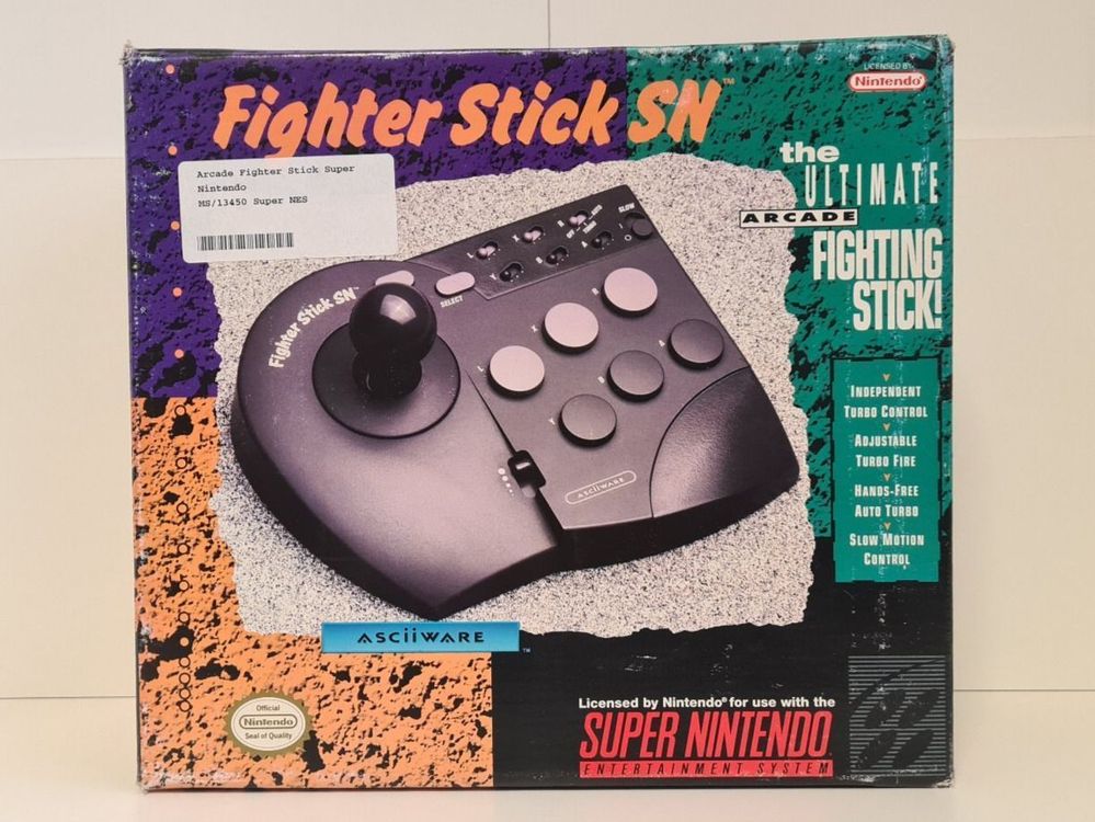 NEU Fighter Stick SN Joystick AsciiWare Super Nintendo SNES | Kaufen ...