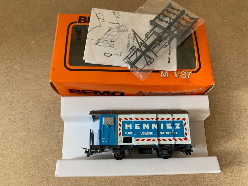 BEMO 2274 321 HOm Wagon Couvert MOB Gk 511 HENNIEZ (Neu und ...
