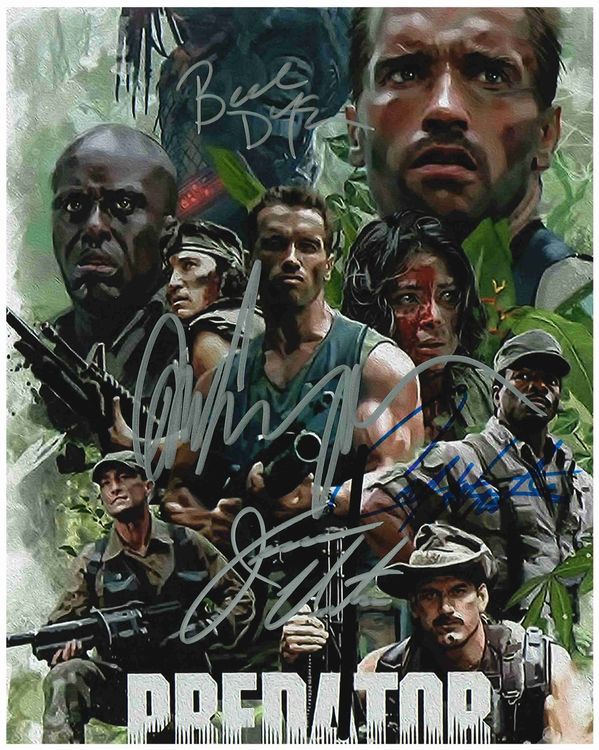 PREDATOR (Cast) - handsigniert Grossfoto (20 x 25cm) mit COA (Gebraucht ...