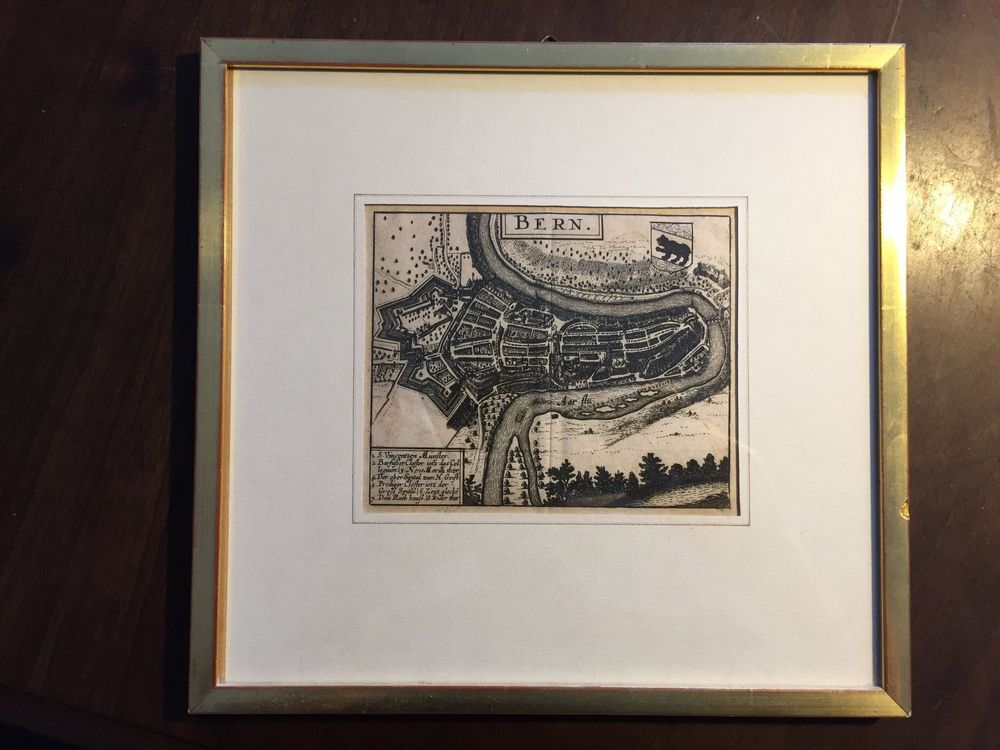 Sehr alter Stich von Bern gerahmt Merian (Gebraucht) in Bern für CHF 49 – mit Lieferung auf ...