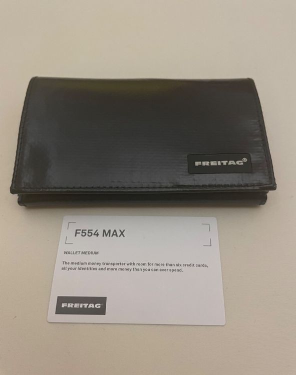 Freitag MAX F554 Wallet M / Col. BLACK-Capriblau / NEU!!! (Neu und ...