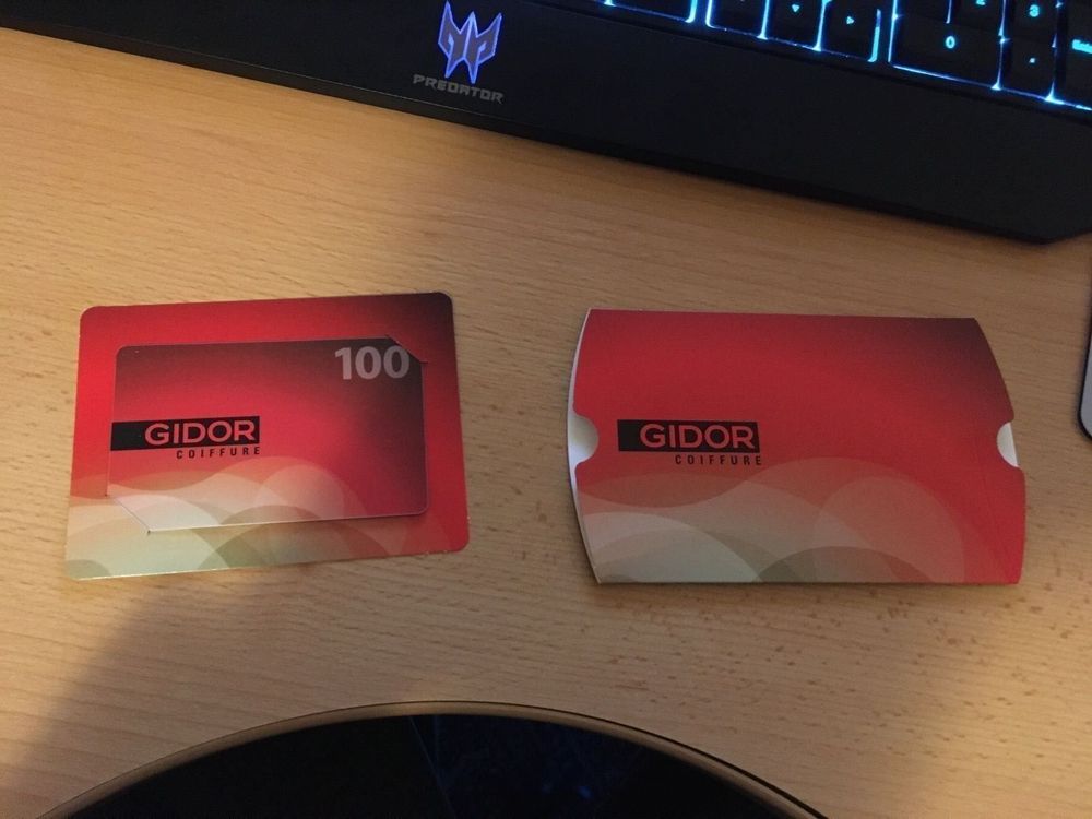 Gidor Coiffure CHF 100 Geschenkkarte (Neu und originalverpackt) in ...