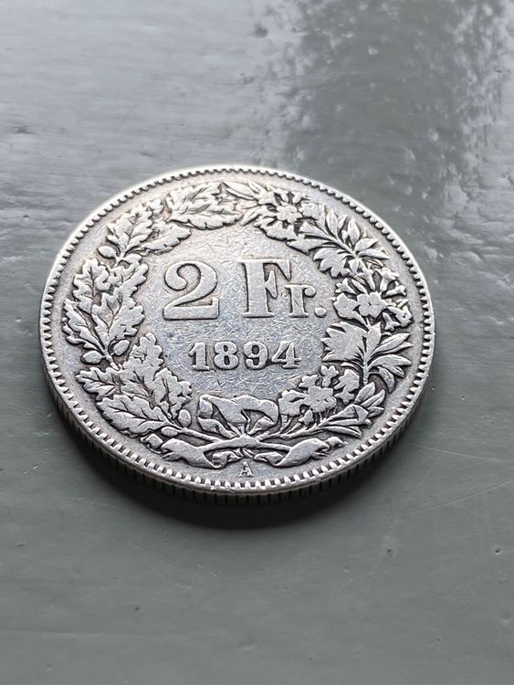 2-Franken 1894 seltenes Jahr | Kaufen auf Ricardo
