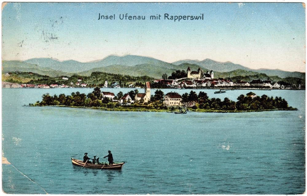Insel UFENAU mit Rapperswil ca. 1910 | Kaufen auf Ricardo