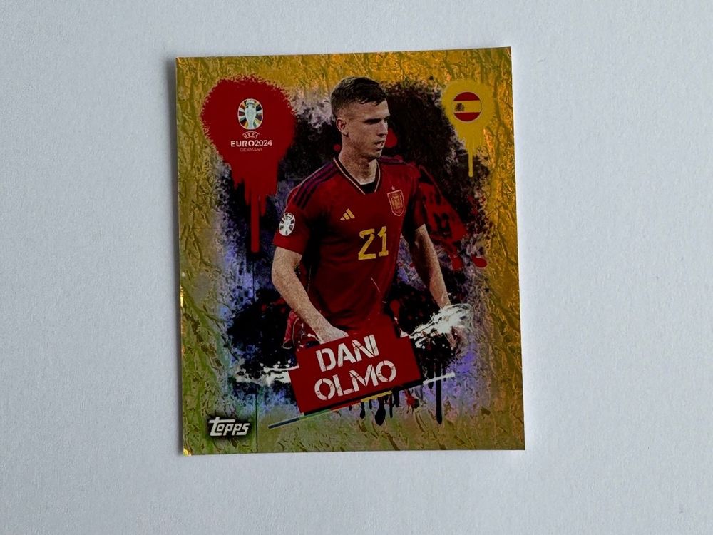 GOLD DANI OLMO SPA 3 EURO 2024 Deutschland TOPPS (Neu (gemäss ...