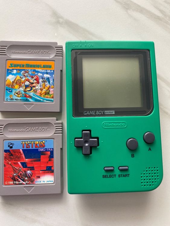 Gameboy Pocket Green + Gratis Super Mario Land & Tetris (Gebraucht) in ...