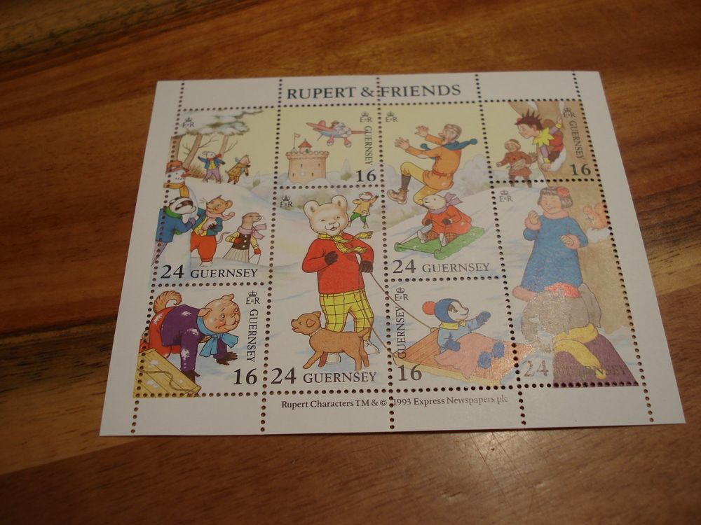 Guernsey, Block 1993, Rupert + Friends, ** | Kaufen auf Ricardo
