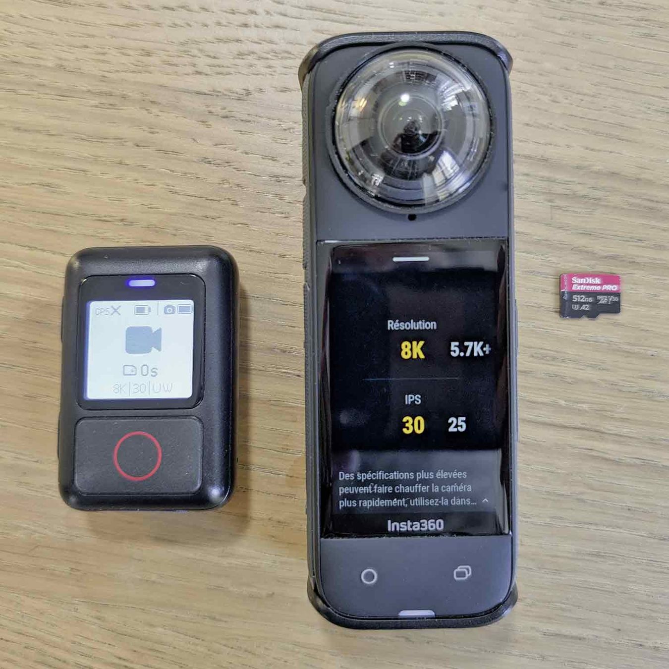 Insta 360 X4 caméra 360° +SD sanDisk 512G + accessoires (Gebraucht) in ...