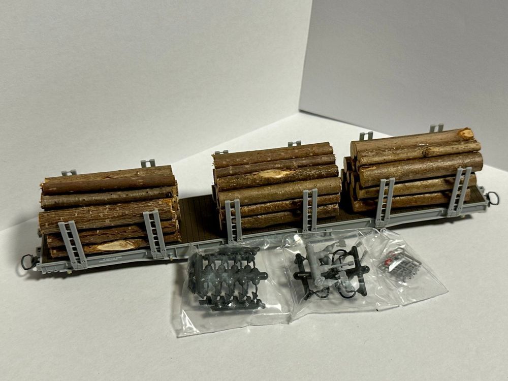 Bemo - RhB Sp-w 8358 - Rungenwagen mit Echtholz | Kaufen auf Ricardo