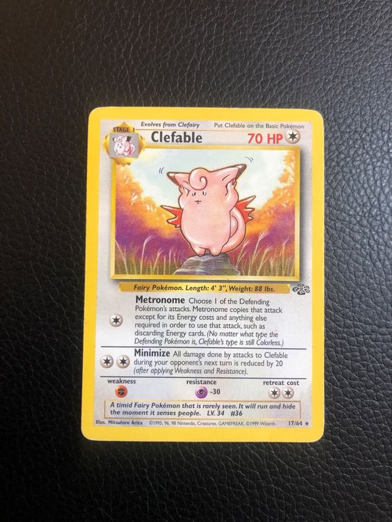 Jungle Clefable rare 17/64 Ab 1 | Kaufen auf Ricardo