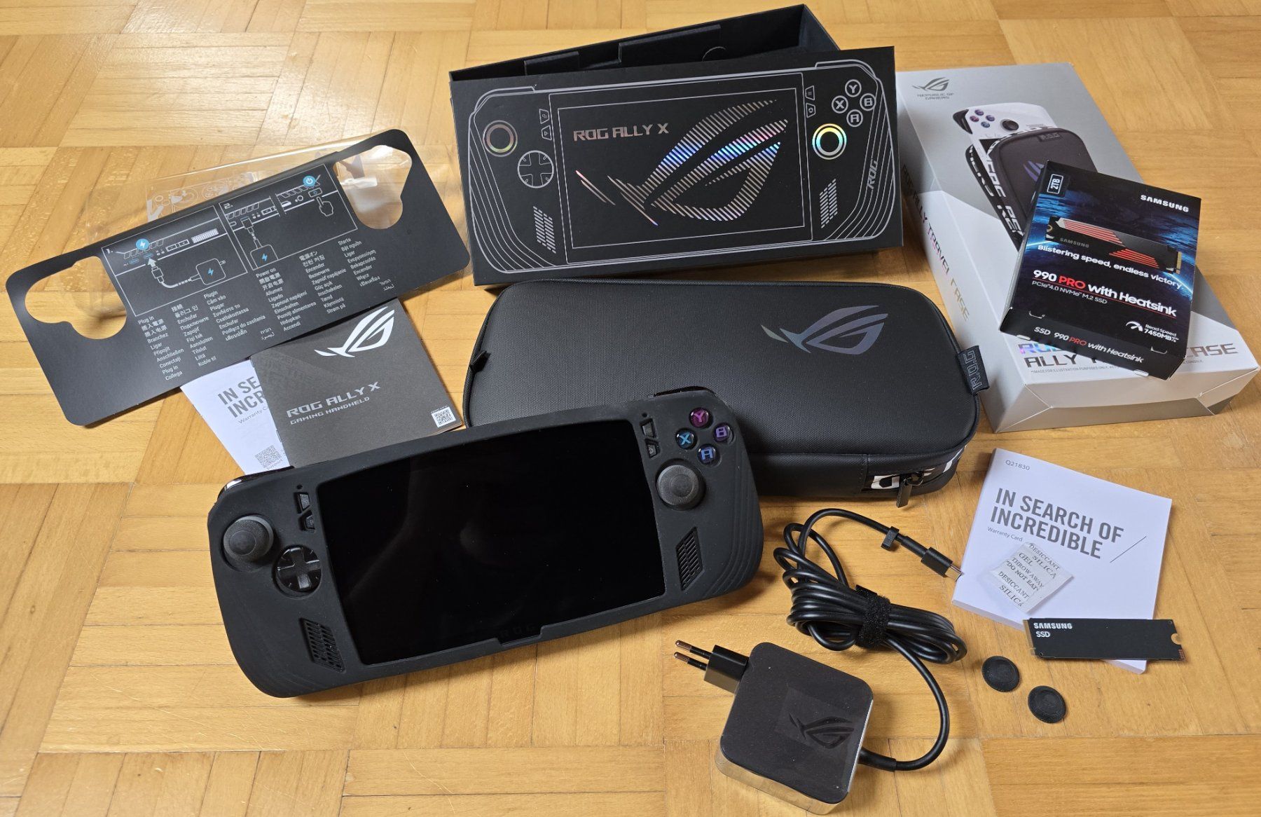 ASUS : ROG Ally X + Samsung 990 Pro mit Heatsink (2To) (Neu (gemäss ...