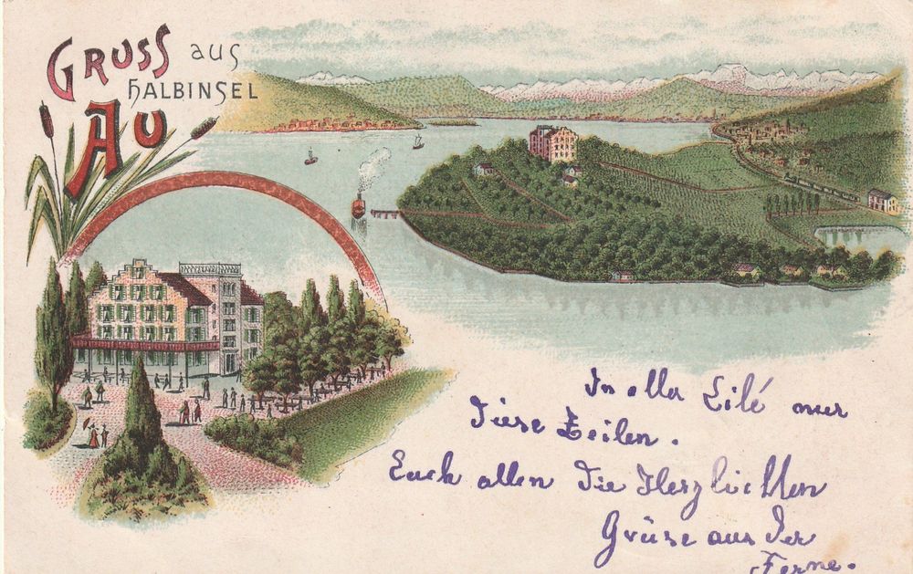 Halbinsel Au 2-bildrig Litho (Gebraucht) in Rorschacherberg für CHF 9 – mit Lieferung auf ...
