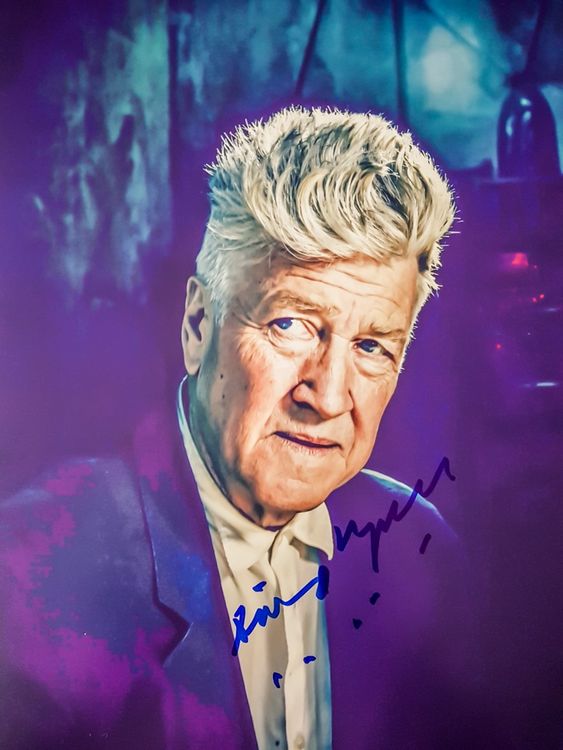 David Lynch - Original in person Autogramm auf Foto - rar (Gebraucht ...