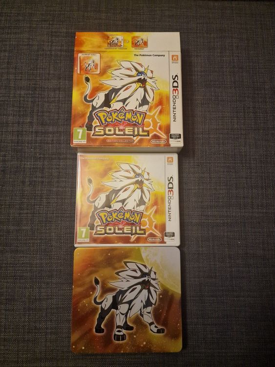 Pokémon Soleil (Nintendo 3DS)–Édition complète avec Steelbok (Gebraucht) in Avry-sur-Matran für ...
