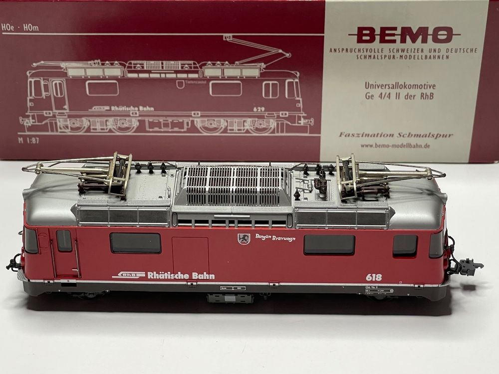Bemo Lok Ge 4/4 - Nr. 618 - Bergün analog mit OVP (Gebraucht) in Lützelflüh-Goldb für CHF 105 ...