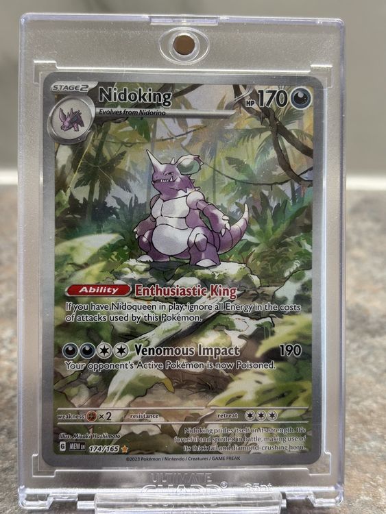Pokémon-Karte: Nidoking (174/165) – Illustration Rare (Neu (gemäss Beschreibung)) in ...