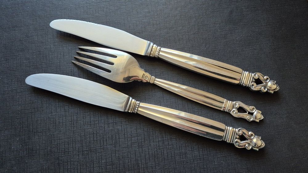 Georg Jensen Messer & Gabel (Silber 925) (Gebraucht) in Zürich für CHF ...
