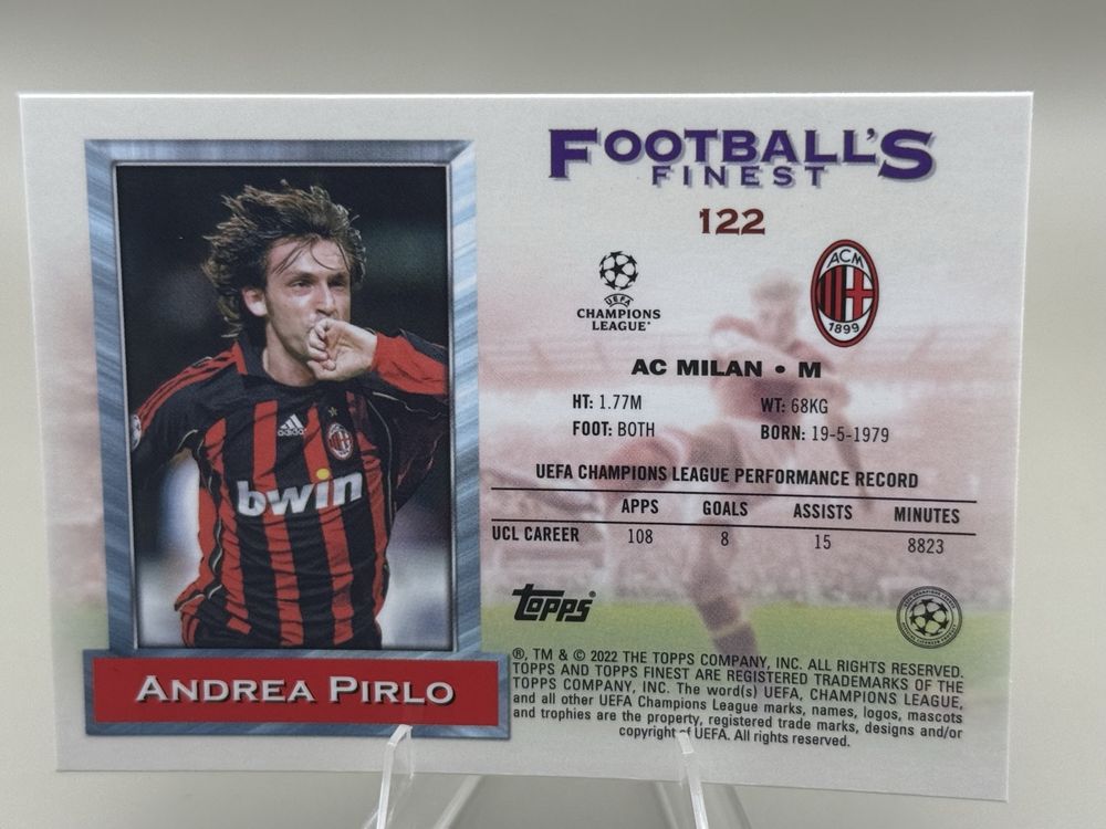 Andrea Pirlo - AC Milan - Topps Footballs Finest - Legende (Gebraucht ...