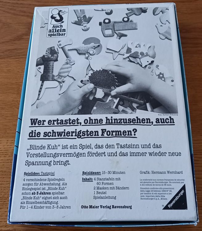 RAVENSBURGER *BLINDE KUH* MIT ANLEITUNG/VOLLSTÄNDIG | Kaufen auf Ricardo