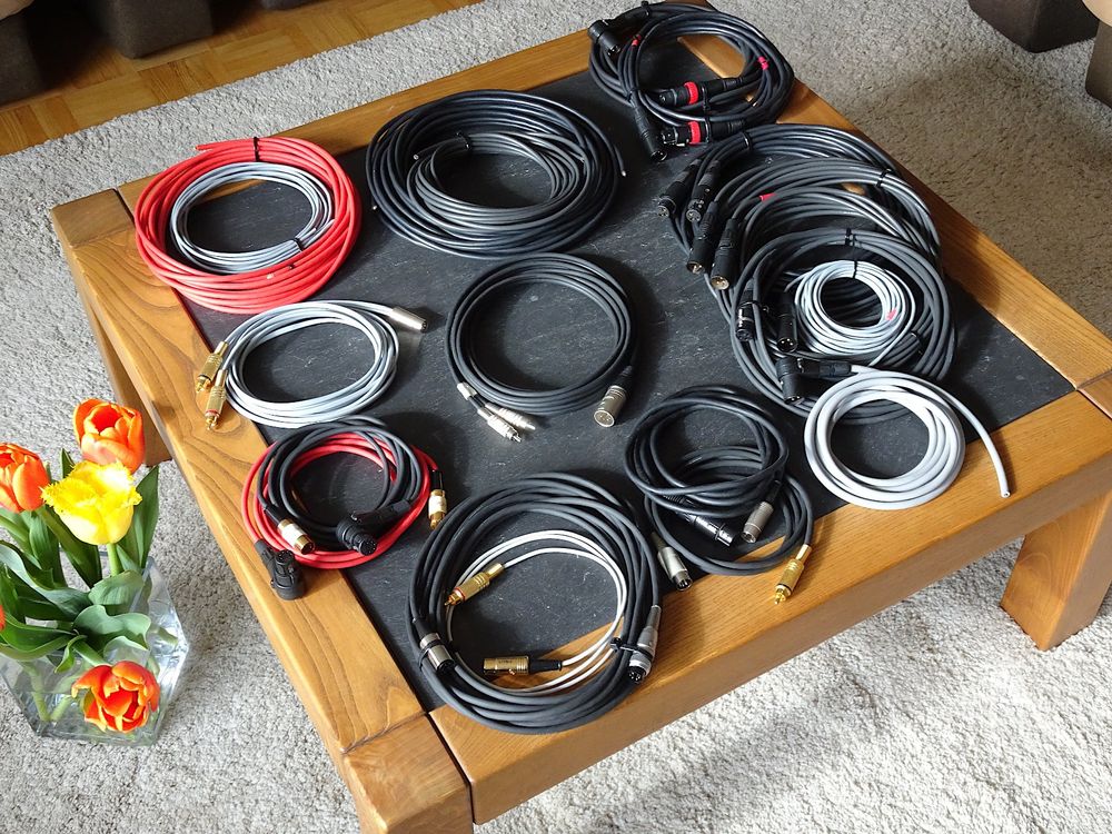 Div. Mik.-Kabel-Restmaterial mit XLR-Steckern/-Buchsen usw. | Kaufen ...