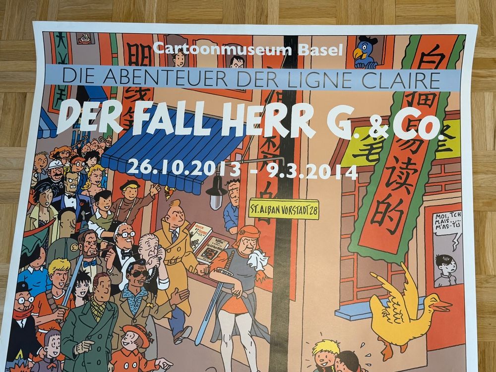 RARE affiche CARTOONMUSEUM BASEL Der Fall Herr G. & Co. (Neuf (Voir ...