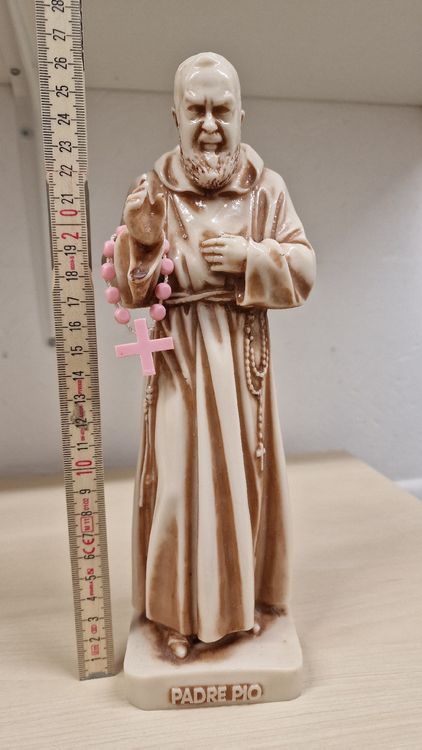 Padre Pio Figur Statue mit Rosenkranz 27cm hoch | Kaufen auf Ricardo