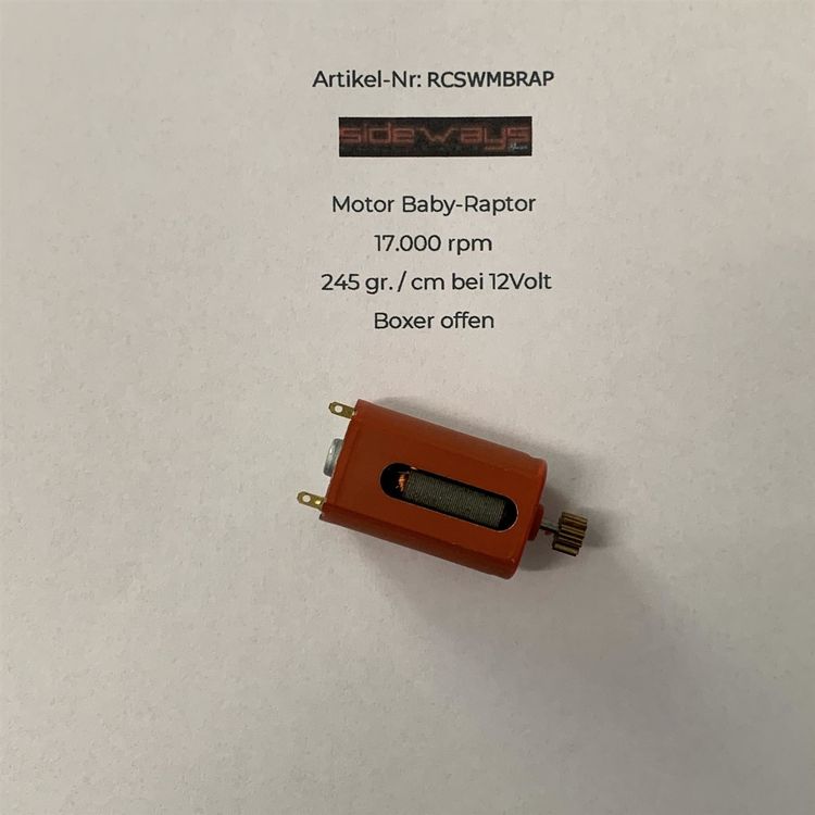 Sideways Motor Baby-Raptor NEU | Kaufen auf Ricardo