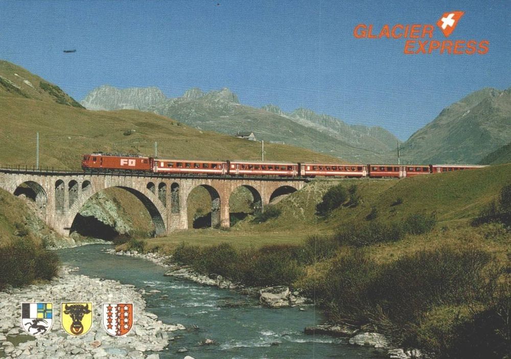 Furka Oberalp-Bahn, Glacier Express, auf Viadukt (Gebraucht) in Luzern für CHF 1 – mit Lieferung ...