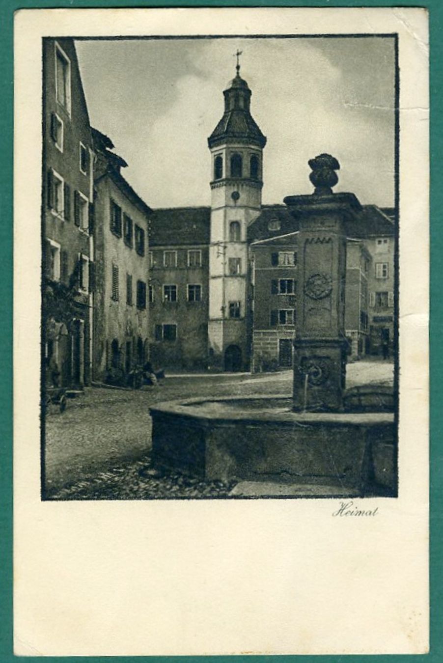 Dorfplatz mit Brunnen in??? Serie Heimat, 1920 (Gebraucht) in Sargans für CHF 1 – mit Lieferung ...