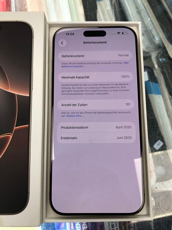 IPHONE 16 PRO MAX 256GB DESERT NEUWERTIG AKKU 100% MIT GAR (Gebraucht ...
