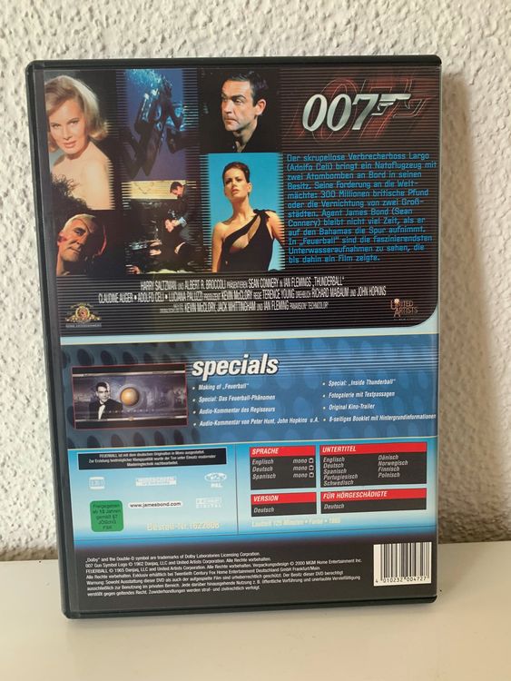 007 Feuerball - DVD (Gebraucht) in Möriken AG für CHF 6 – mit Lieferung auf Ricardo kaufen