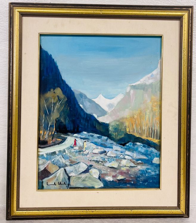 Sinischa Christen (1922-2007) Grosse Berglandschaft Gemälde | Kaufen ...