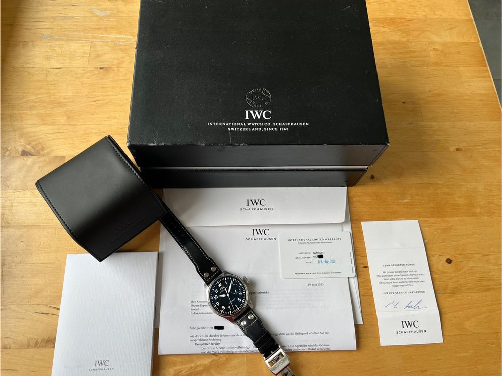 IWC Big Pilot 46mm IW501001 Fullset mit Garantie (Gebraucht) in ...