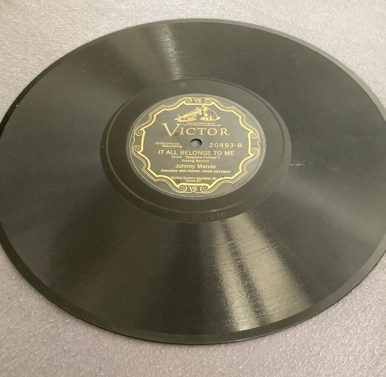 Johnny Marvin - Schellack - 10“-78RPM - Ziegfeld Follies (Gebraucht) in ...
