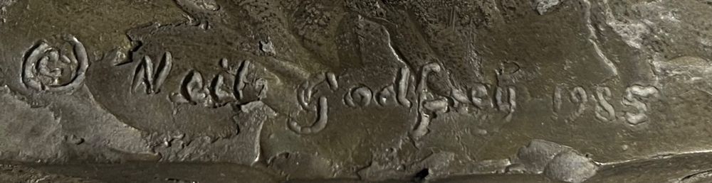 Neil GODFREY(1937) Männliche Akt Paar Skulptur (Gebraucht) in Root für ...