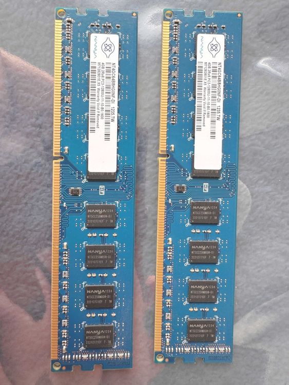 RAM Nanya 2×4 GB DDR3 PC3‑12800U 2Rx8 - 8GB Kit (Gebraucht) in Zürich ...