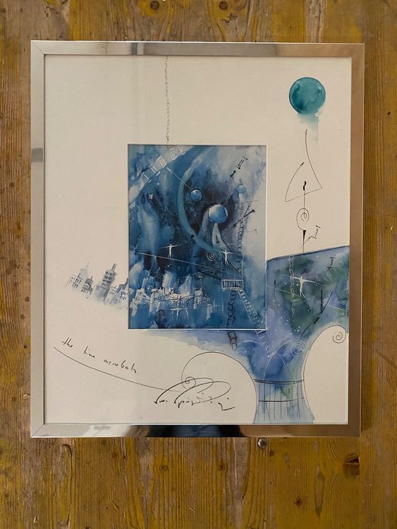 Zeitgenössisches Aquarell the time acrobats, S. Spiegelberg | Kaufen auf Ricardo