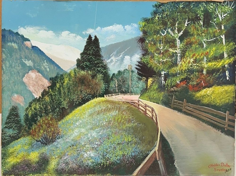 LANDSCHAFT GEMÄLDE MIT SIGNIERT. | Kaufen auf Ricardo