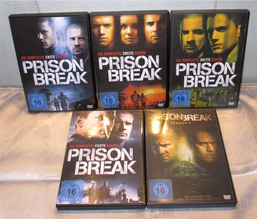 DVD Komplette Serie Prison Break Staffel 1-5 + Final Break (Gebraucht ...