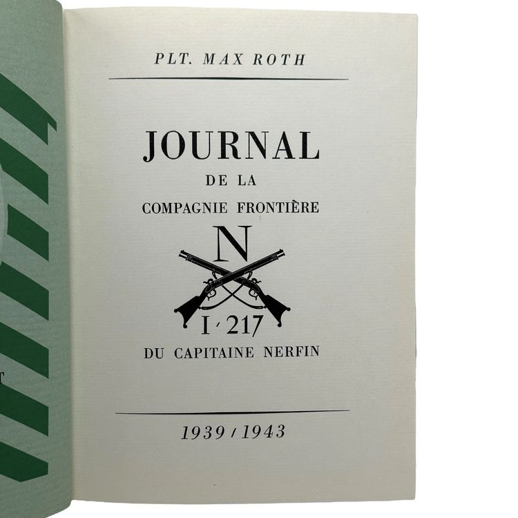 1960 Journal de la compagnie frontière du capitaine Nerfin | Kaufen auf ...