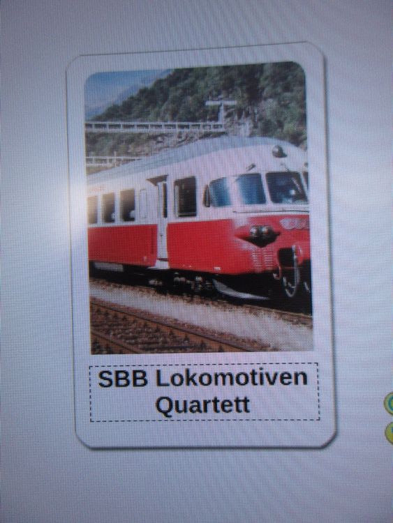 SBB Quartett Plastikbox 52 Karten (Neu und originalverpackt) in Herznach für CHF 32 – mit ...