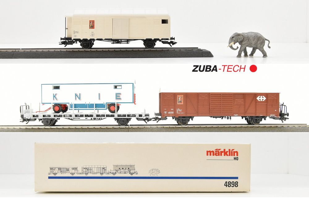 Märklin 4898 Güterwagen-Set "Knie" SBB H0 WS mit OVP (Gebraucht) in St ...