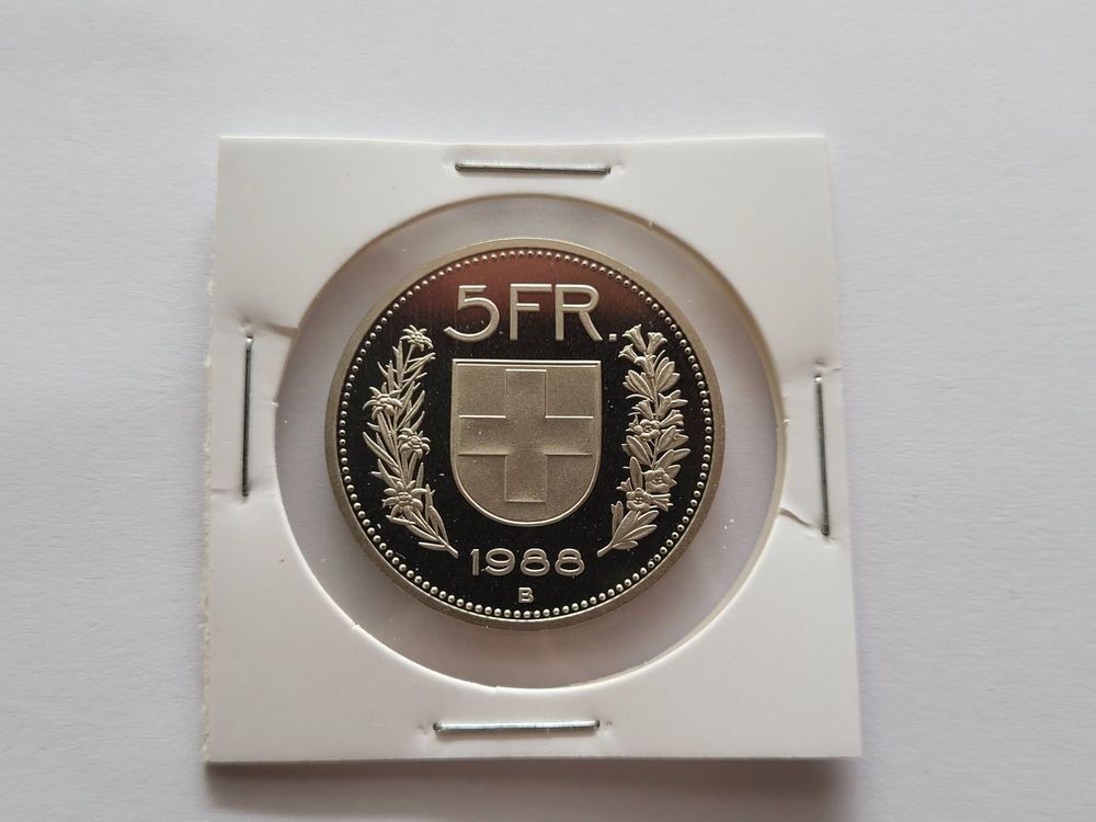 5 Fr. 1988 PP (Neu (gemäss Beschreibung)) in Pravidondaz für CHF 16 – mit Lieferung auf Ricardo ...