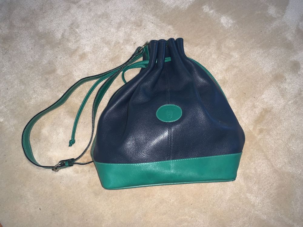 Handtasche schwarz grün David William, kaum gebraucht (Gebraucht) in ...