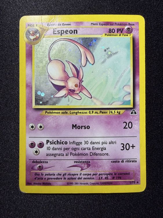 Pokemon Espeon Neo Discovery Holo ita - PL/LP (Gebraucht) in Monte ...