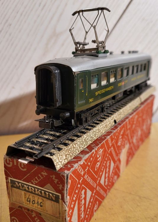 MÄRKLIN 348/2 - SBB - SPEISEWAGEN - Blechgehäuse - 1952 (Gebraucht) in Biel/Bienne für CHF 25 ...